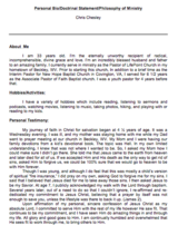 Faith Baptist Church: Pastoral Candidate